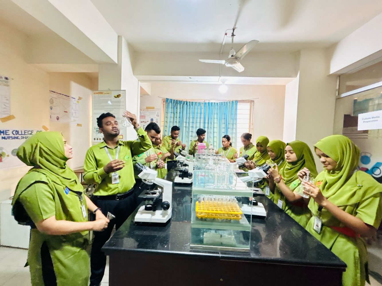 Microbiology Lab – Prime College of Nursing, Dhaka